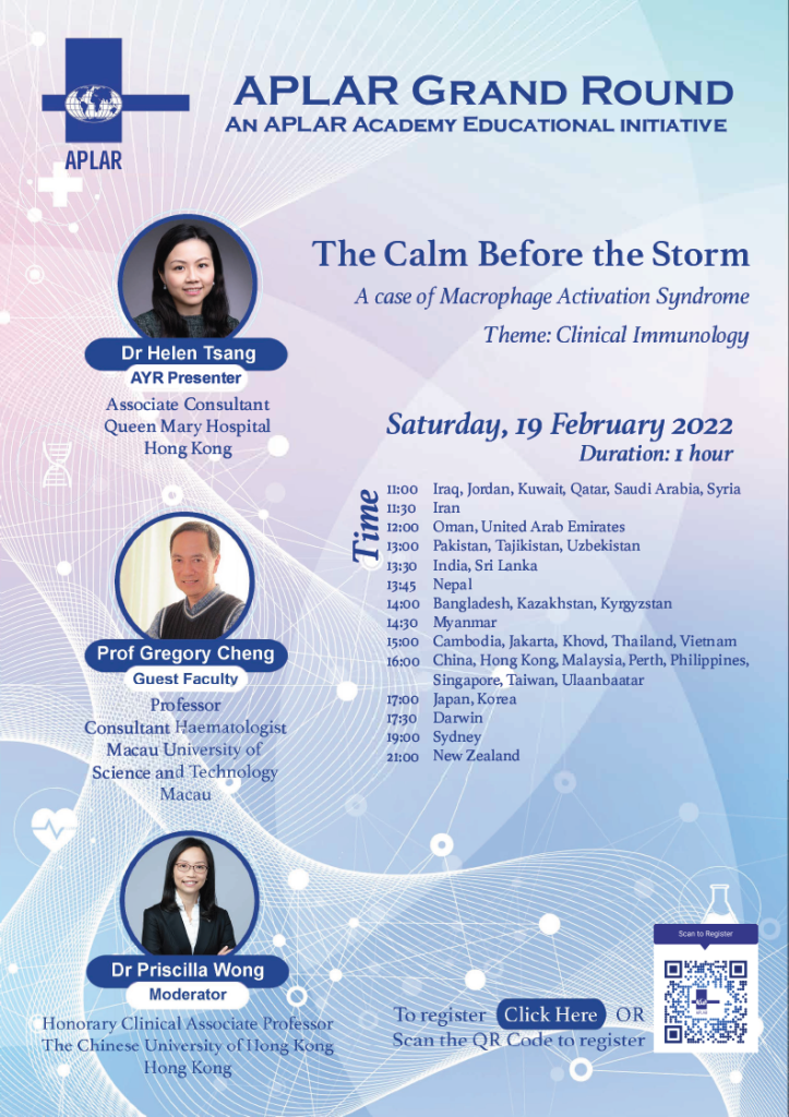 APLAR Grand Round – The Calm Before the Storm – Asia Pacific League of ...